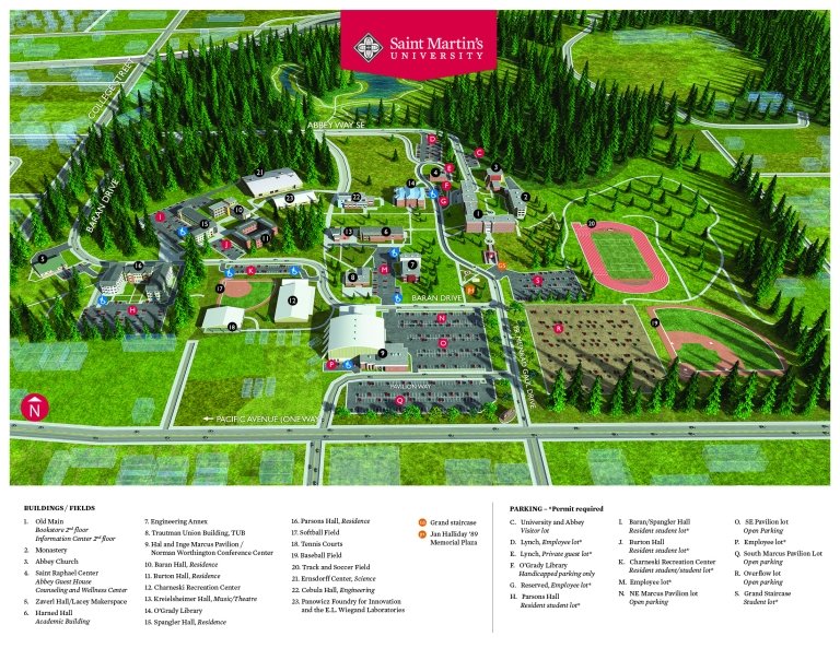 Campus maps | Saint Martin's University